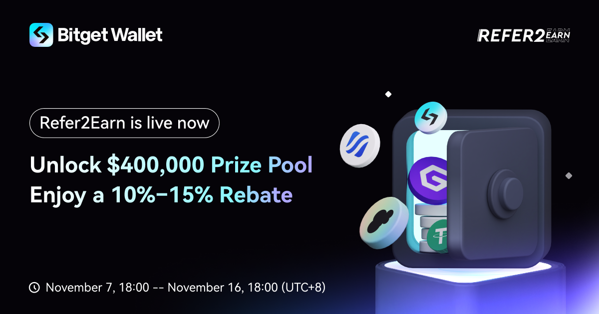 Bitget Wallet ra mắt Refer2Earn: Chương trình khuyến khích dài hạn tái định nghĩa thu nhập trong ...